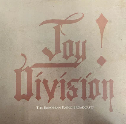 JOY DIVISION - THE EUROPEAN RADIO BROADCAST – Salvaje Music Store