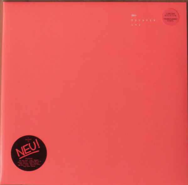 Various - A Tribute To Neu! (Limited edition, 2xLP transparent vinyl ...