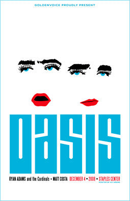 Oasis - LA last show (lithograph) – Salvaje Music Store